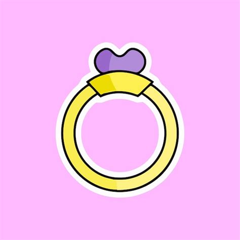 Premium Vector Love Ring Vector Illustration