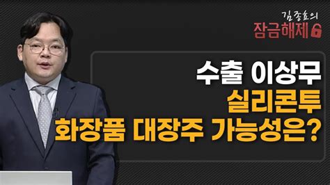김종효의 잠금해제 수출 이상무 실리콘투 화장품 대장주 가능성은 머니투데이방송 증시 증권 Youtube