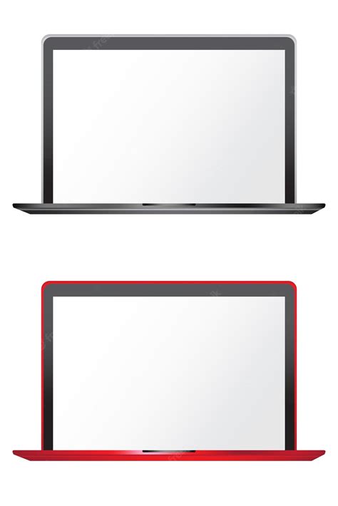 Premium Vector Vector Isolated Mockup Of Digital Laptop Device