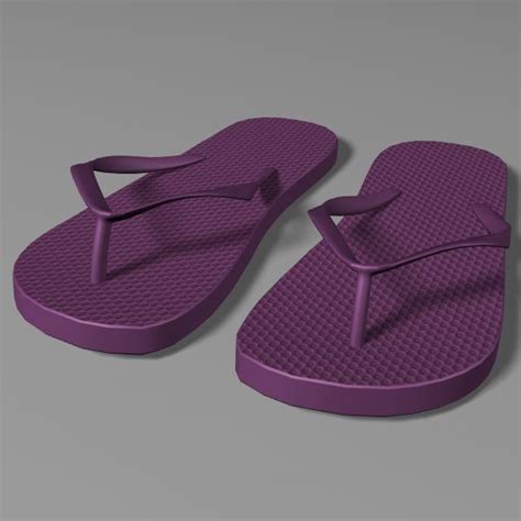 비치 플립 플롭 3d 모델 19 3ds Fbx Lwo Max Obj Free3d