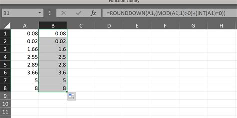 Excel How Can I Format Decimal Places Based On Values Stack Overflow