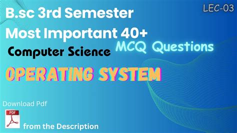 Operating Systembsc 3rd Sem Part 03 40most Important Question Jeehunch Computerscience