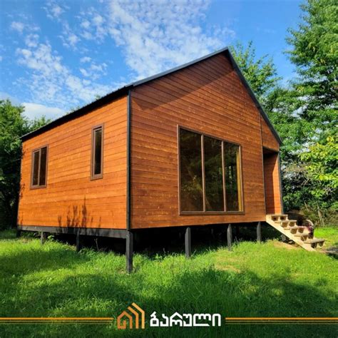 ხის კოტეჯების მშენებლობა Baruli Ge ხის სახლები