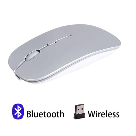 Jual Mouse Via Bluetooth Atau Dongle USB Dan Charge Via Kabel Micro USB Putih Jakarta Barat