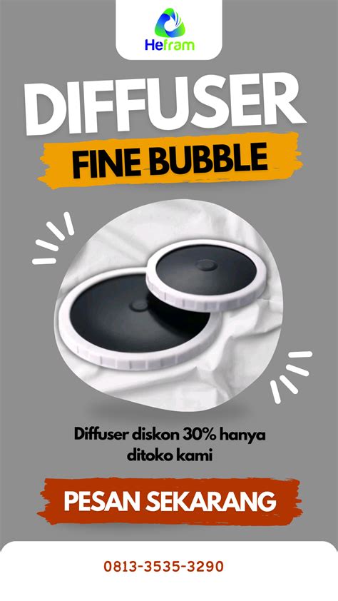 Jual Diffuser Fine Bubble Hefram 0813 3535 3290 Dhiwa Diffuser Medium