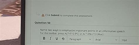 solved click submit to complete this assessment quèstion