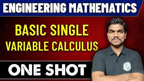Engineering Mathematics Basic Single Variable Calculus Gate 2023