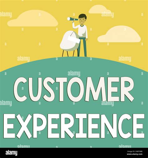 Conceptual Display Customer Experience Business Idea Product Of An