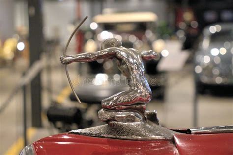 1933 Pierce Arrow Hood Ornament Editorial Stock Image Image Of