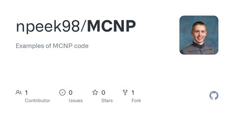 Github Npeek Mcnp Examples Of Mcnp Code