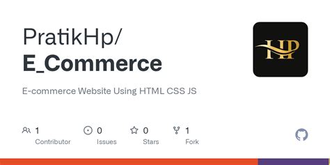 GitHub PratikHp E Commerce E Commerce Website Using HTML CSS JS