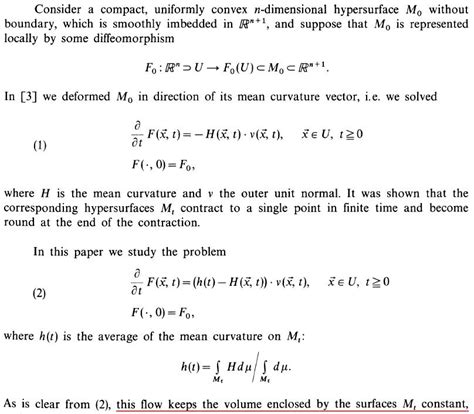Differential Geometry How To Show The Volume Preserving Mean
