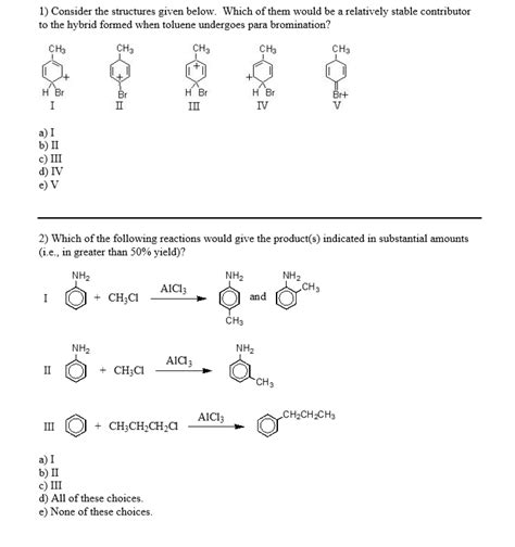 solved 1 consider the structures given below which of them