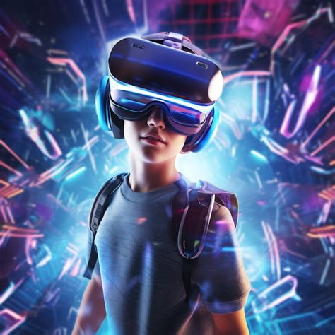 premium ai image cyber virtual game metaverse future tech meets