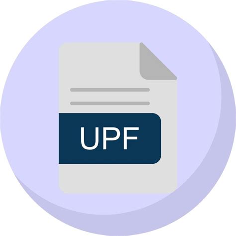 Upf File Format Flat Bubble Icon 44226186 Vector Art At Vecteezy