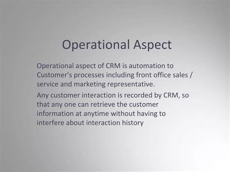 The Basics Of Crm PPT