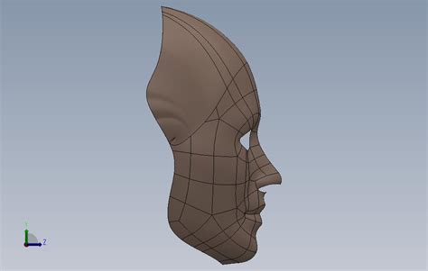 人脸面具solidworks 2012模型图纸免费下载 懒石网