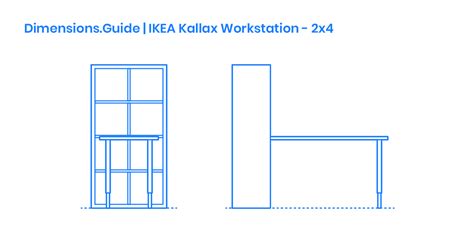 Ikea Kallax Workstation 2x4 Dimensions And Drawings