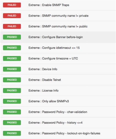 Extreme Extremexos Compliance File Reference Tenable Nessus Compliance