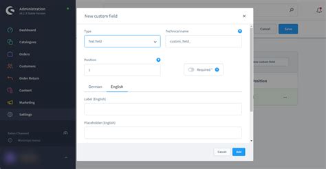 Shopware6 Custom Option Custom Option Custom Fields