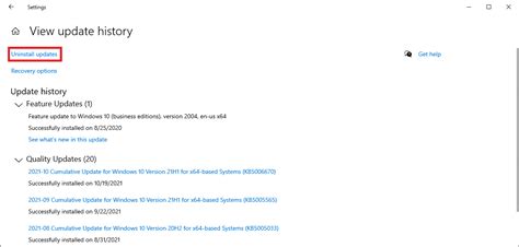 uninstalling and reinstalling an update on windows 10 dotcio it