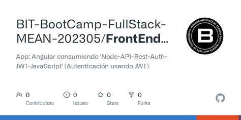 GitHub BIT BootCamp FullStack MEAN FrontEnd Store App Angular Consumiendo Node API