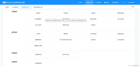 医院安全（不良）事件报告系统源码，不良事件处理的全过程管理，实现11大类不良事件类型的报告上报、流转审批、跟踪改进及统计分析功能。不良事件