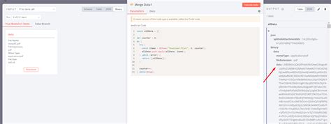 How To Merge Files From Split In Batches Node Into One To Send In A