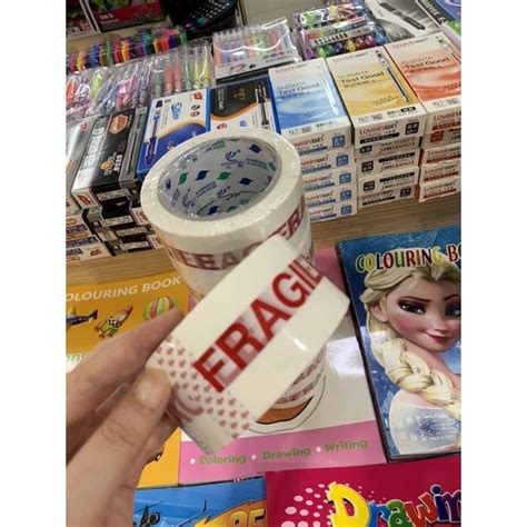 Fragile Packaging Tape Warning Tape 100m Shopee Philippines