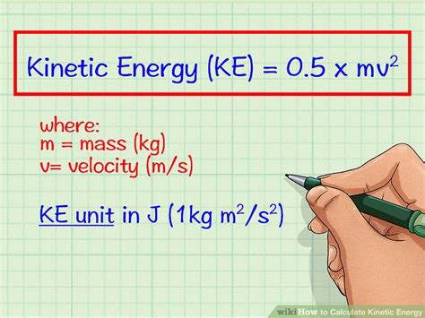 How To Calculate Kinetic Energy 9 Steps With Pictures Wikihow