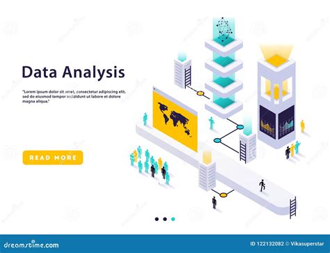 Isometric High Technology Concept Data Center Stock Vector Illustration Of Computer Design