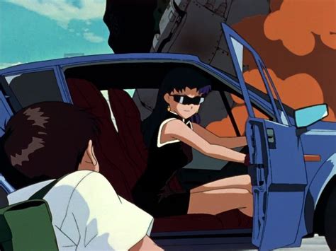 Misato Shinji Neon Genesis Evangelion Evangelion Mecha Anime