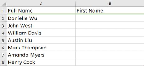 How To Extract First Name In Excel 5 Easy Ways