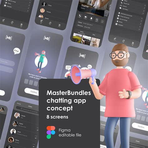 Modern Chatting App UI Kit Master Bundles