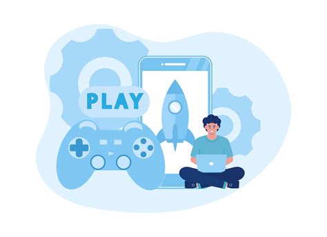 Game Development Game Programming Technology Concept Flat Illustration Vector Art At