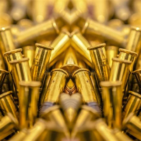 Pile Of Bullets On An Axis Of Symmetry Stock Image Image Of Pile Artistic 153840747