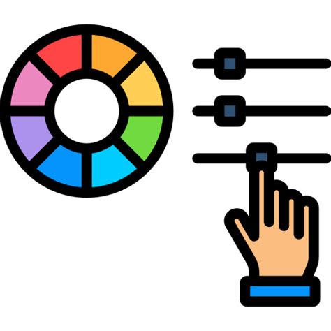 Color Adjustment Free Edit Tools Icons