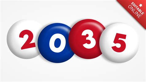 2035 | Logo With Circles In Russian Colors | Text Effect Generator