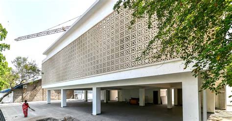 NUDES Wraps A Mosque In India With A Perforated Skin Of Traditional Islamic Patterns NUDES Wraps