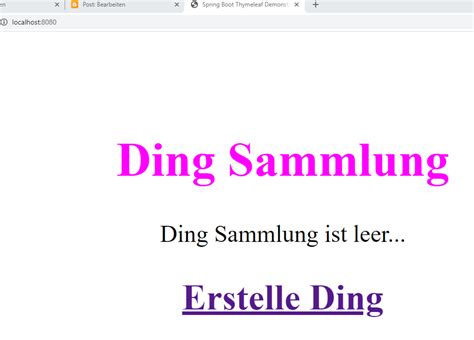 Model View Controller Mit Spring Und Thymeleaf