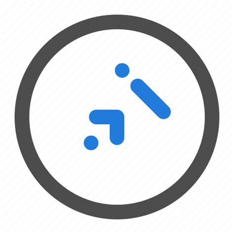 Arrow Circle Diagonal Direction Navigation Ui Icon