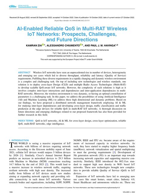 Pdf Ai Enabled Reliable Qos In Multi Rat Wireless Iot Networks Prospects Challenges And