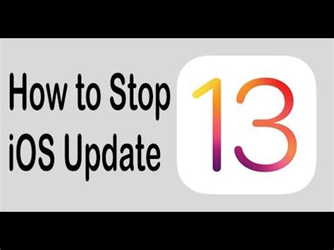 How To Stop IOS Update While Downloading YouTube