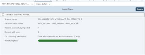 create database artifacts using core data services cds for sap hana