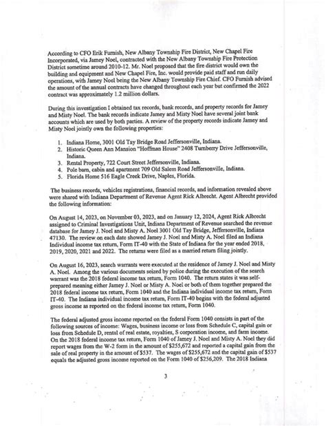 Misty Noel Probable Cause Affidavit Filed 2pdf Business Accounting