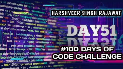 Harshveer Singh Rajawat On Linkedin Day51 100daysofcode Javascript Webdevelopment