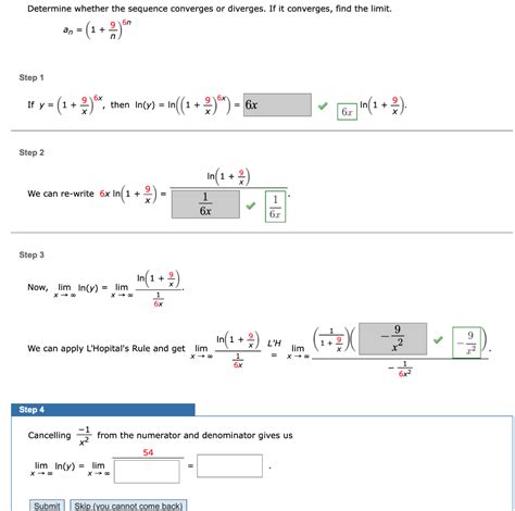 Solved Tutorial Exercise Determine Whether The Sequence Chegg