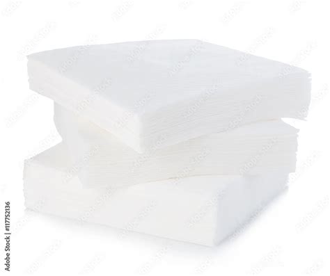 Napkins close-up isolated on a white background. Stock-Foto | Adobe Stock