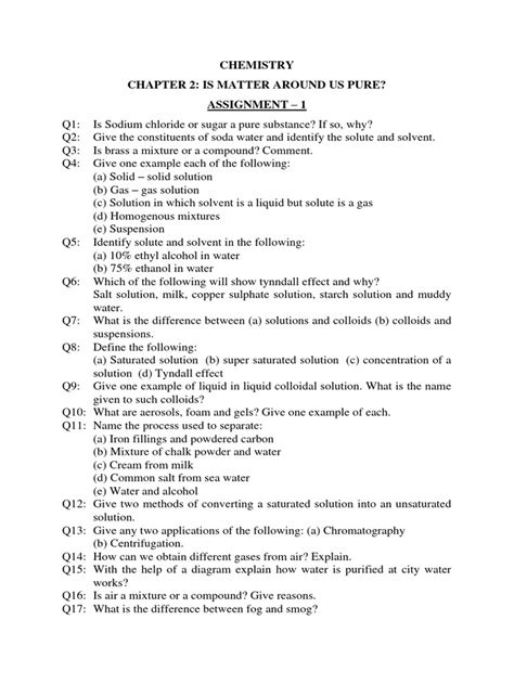 chemistry chapter 2 assignment pdf chemical substances nature