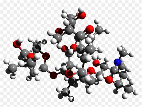 Erythromycin 3d Structure Erythromycin Molecular Structure 3d Hd Png